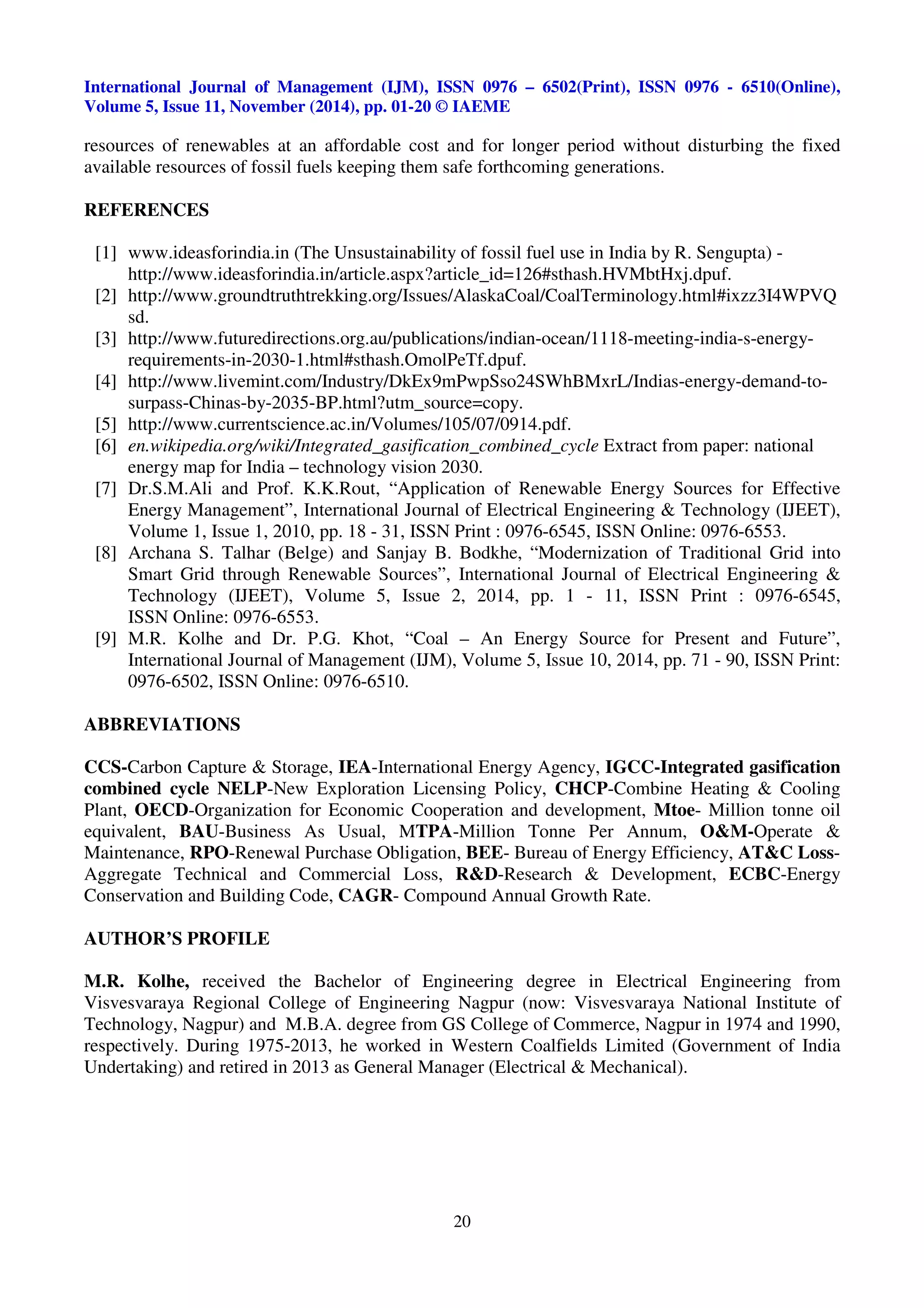 Role of renewables in energy mix in perspective of indian energy ...