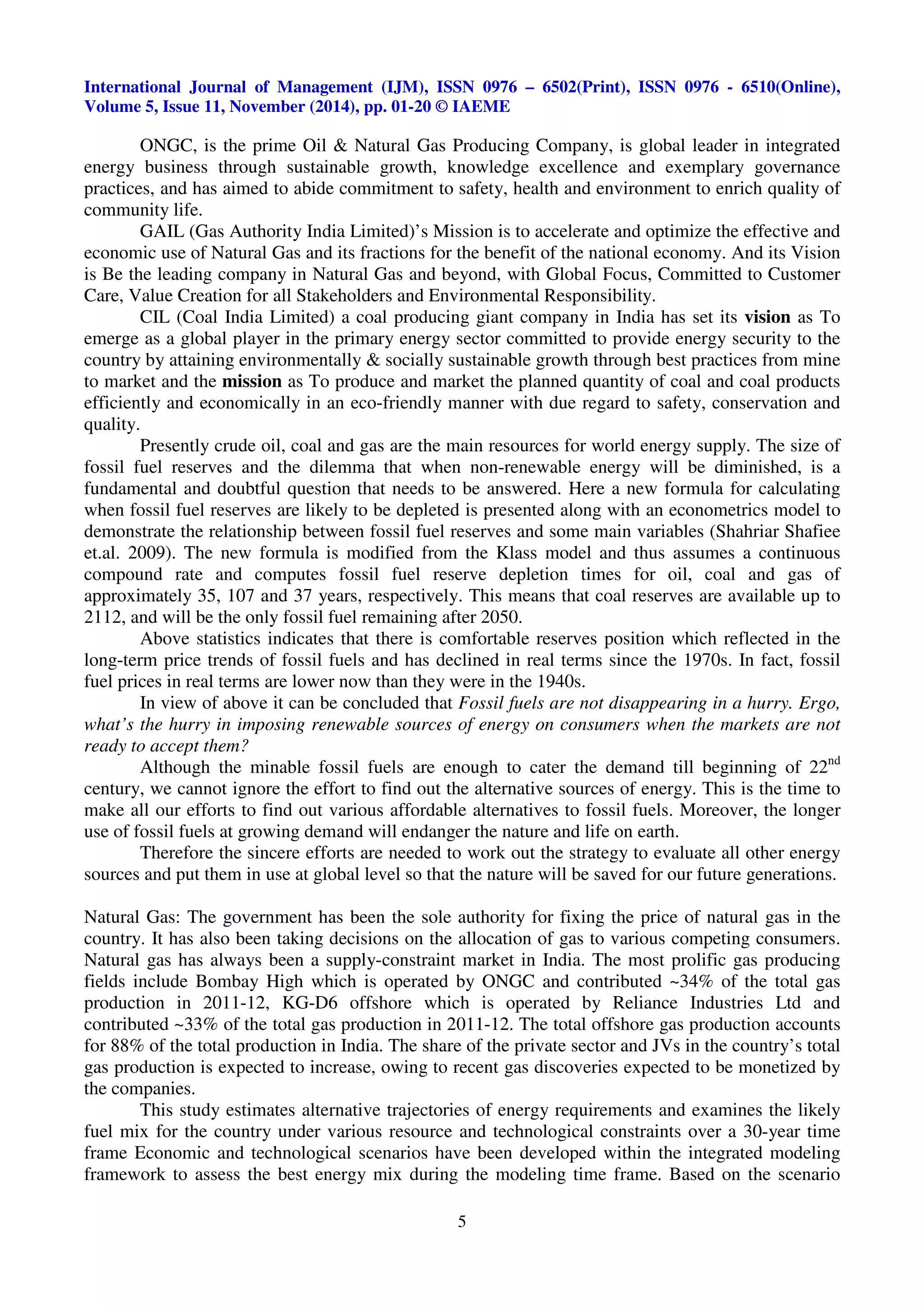 Role of renewables in energy mix in perspective of indian energy ...