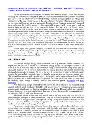 Role of renewables in energy mix in perspective of indian energy ...