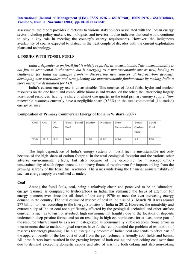 Role of renewables in energy mix in perspective of indian energy ...