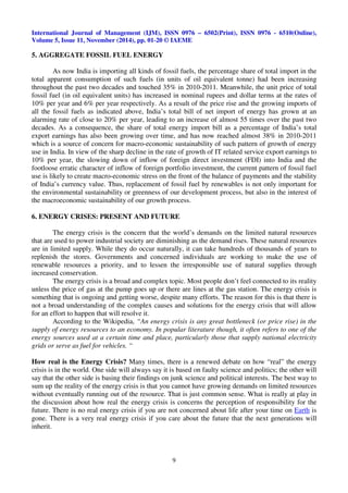Role of renewables in energy mix in perspective of indian energy ...