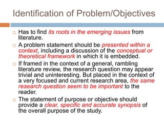 Role of review of literature in research process | PPTX
