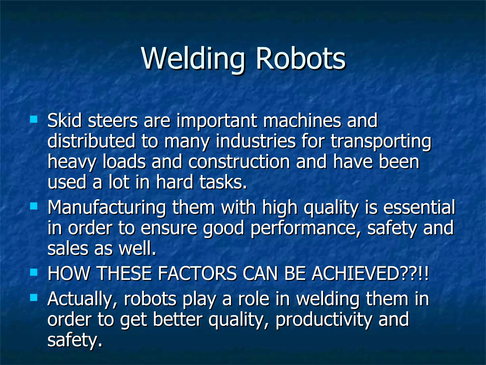Role Of Robots | PPT
