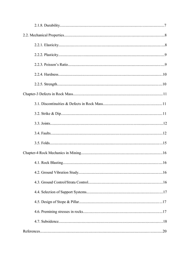 Role of Rock Mechanics in Mining Industry : Applications in Underground ...