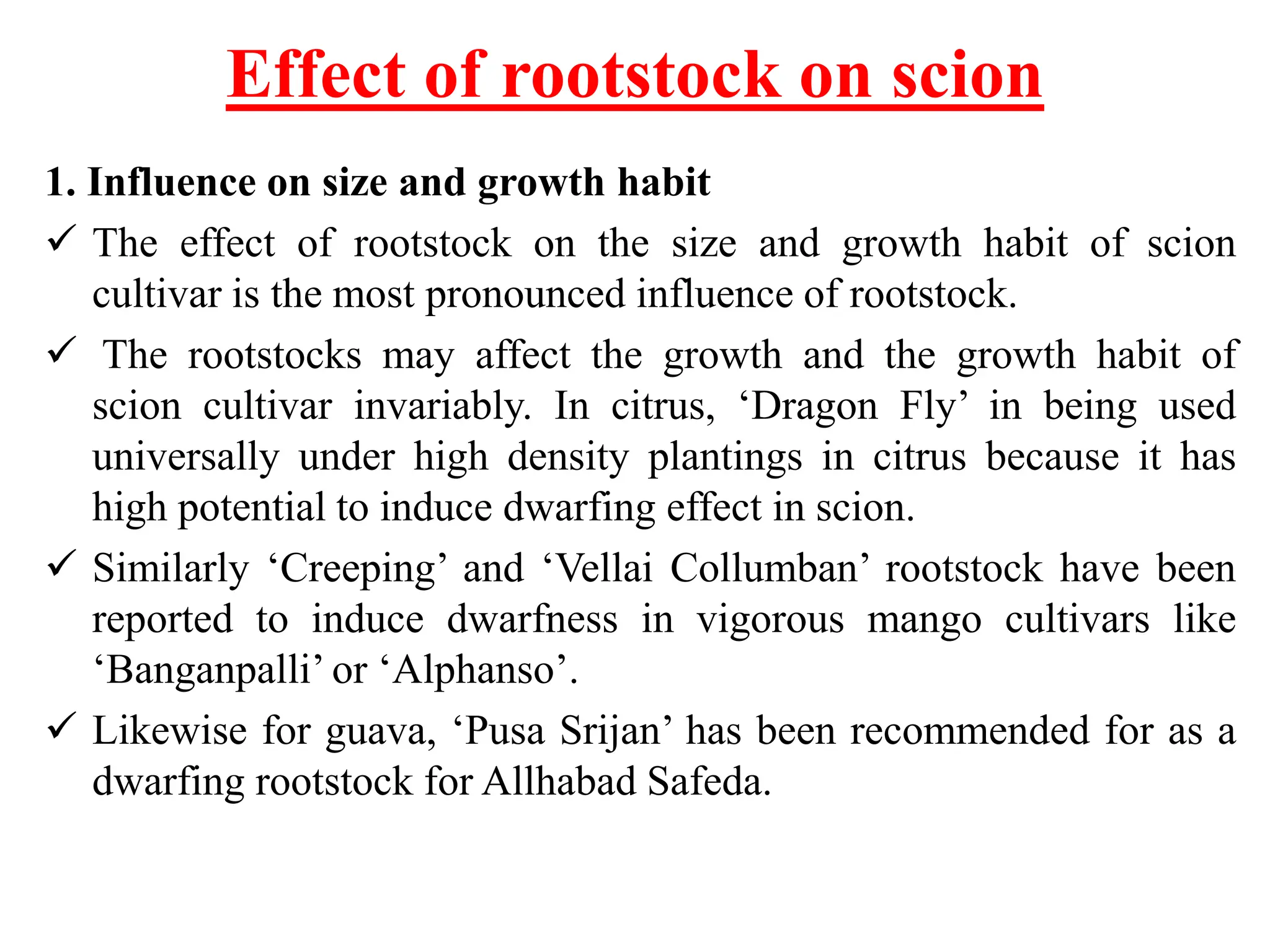 role of rootstock range of different.pptx