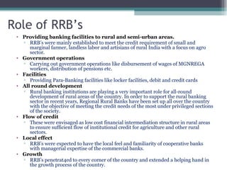 Role of RRB in India | PPT | Free Download
