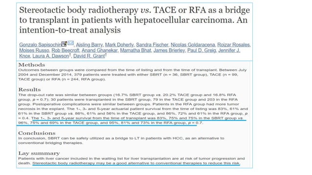 Role of Radiotherapy in Primary and Metastatic Liver Tumors | PPTX