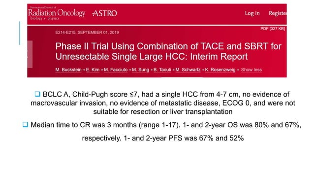Role of Radiotherapy in Primary and Metastatic Liver Tumors | PPTX