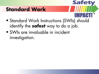 Role Of Safety In Operations Excellence | PPT