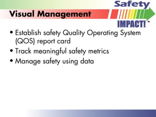 Role Of Safety In Operations Excellence | PPT