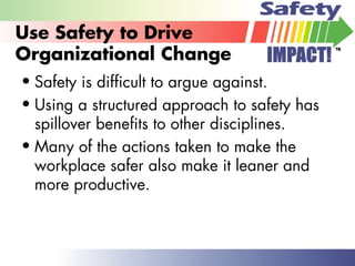 Role Of Safety In Operations Excellence | PPT