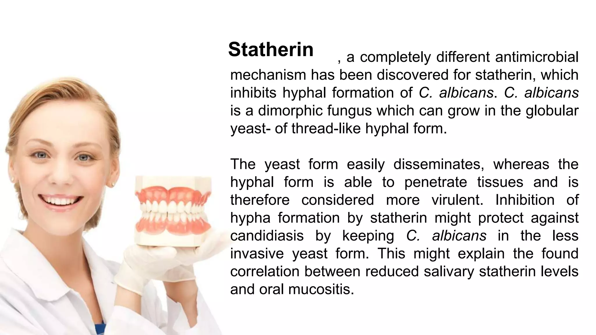 Role of saliva in defence mechanism | PPTX