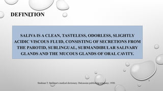 Role of Saliva in PROSTHODONTICS and Dentistry.pptx