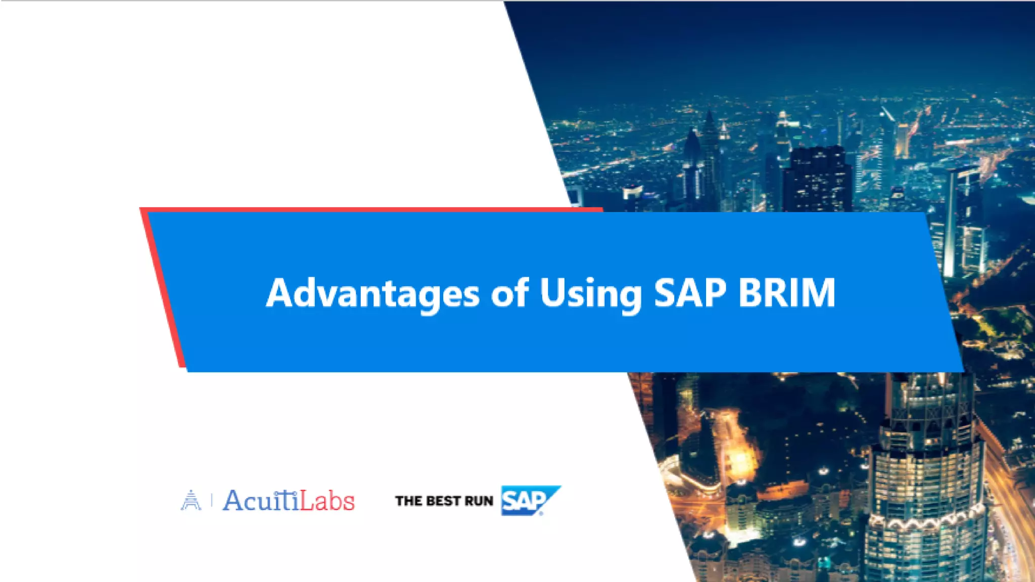 Role of SAP BRIM/Billing in Transforming Tolling Business | PPT