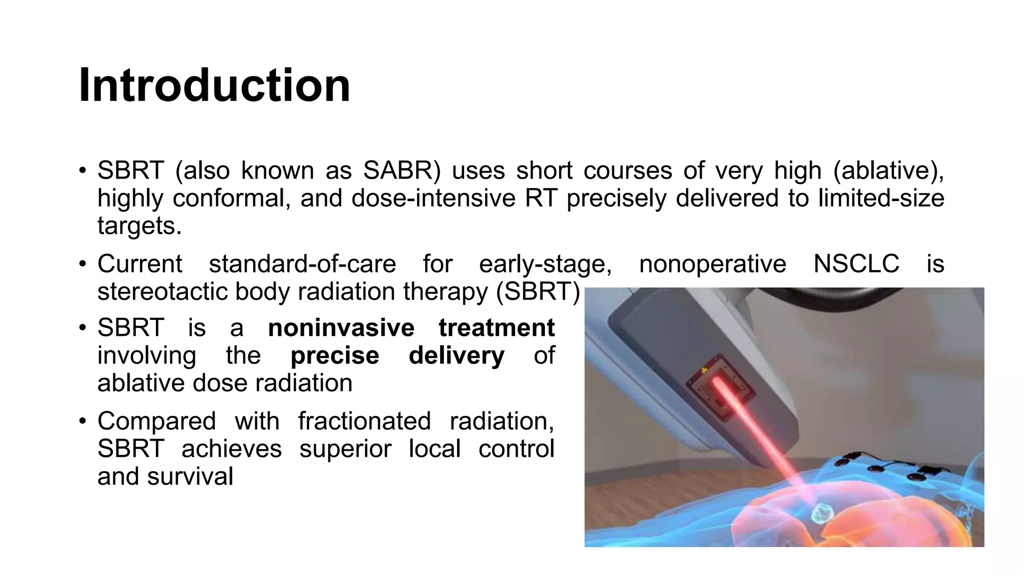 Role of SBRT in lung cancer | PPTX