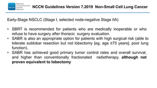Role of SBRT in lung cancer | PPTX