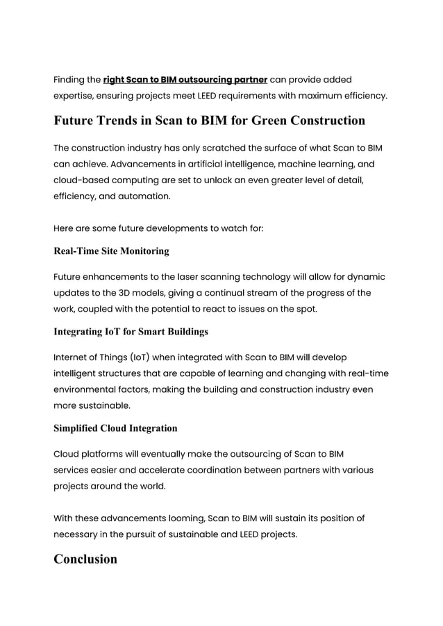 Role of Scan to BIM in LEED Certification Success | PDF