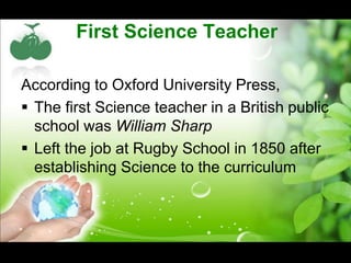 Role of science education | PPTX