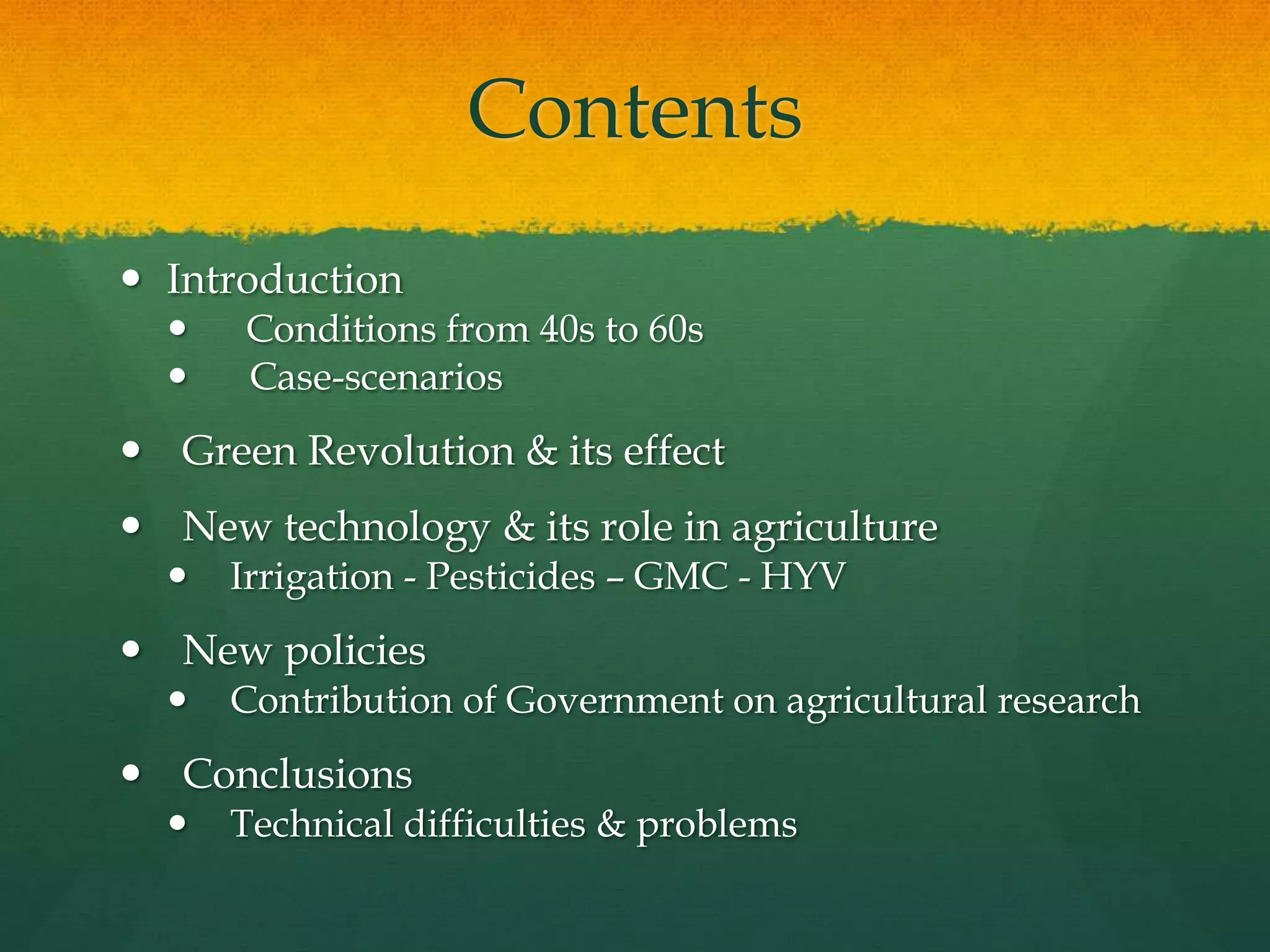 Role of science & technology in rural development in agriculture | PPT