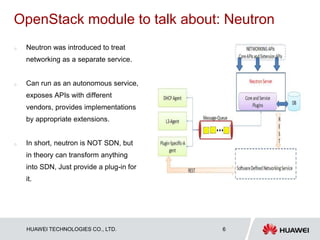 Role of sdn controllers in open stack | PPT