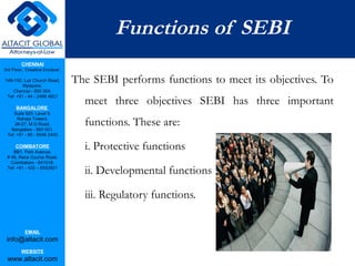 Role of sebi in market management and corporate governance | PPT