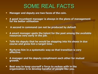 Role Of Second Manager (Ypd) | PPT