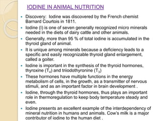 Role Of Selenium And Iodine In Animal Production.pptx