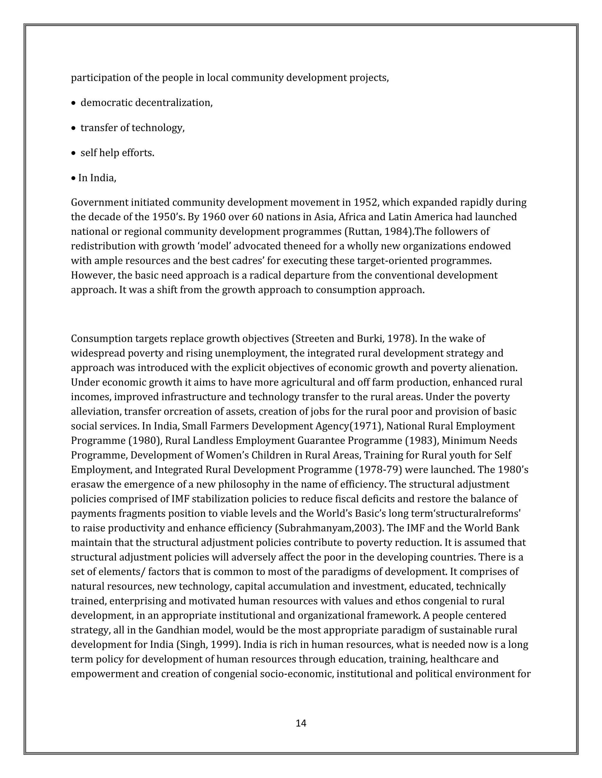 ROLE OF self help group in economic development-1.pdf | Government ...