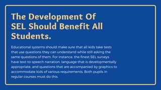Role of SEL in Creating a Positive Classroom Culture | PPT