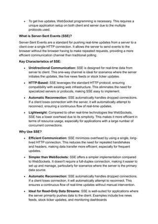 Role of Server-Sent Events in Reactive Programming | PDF