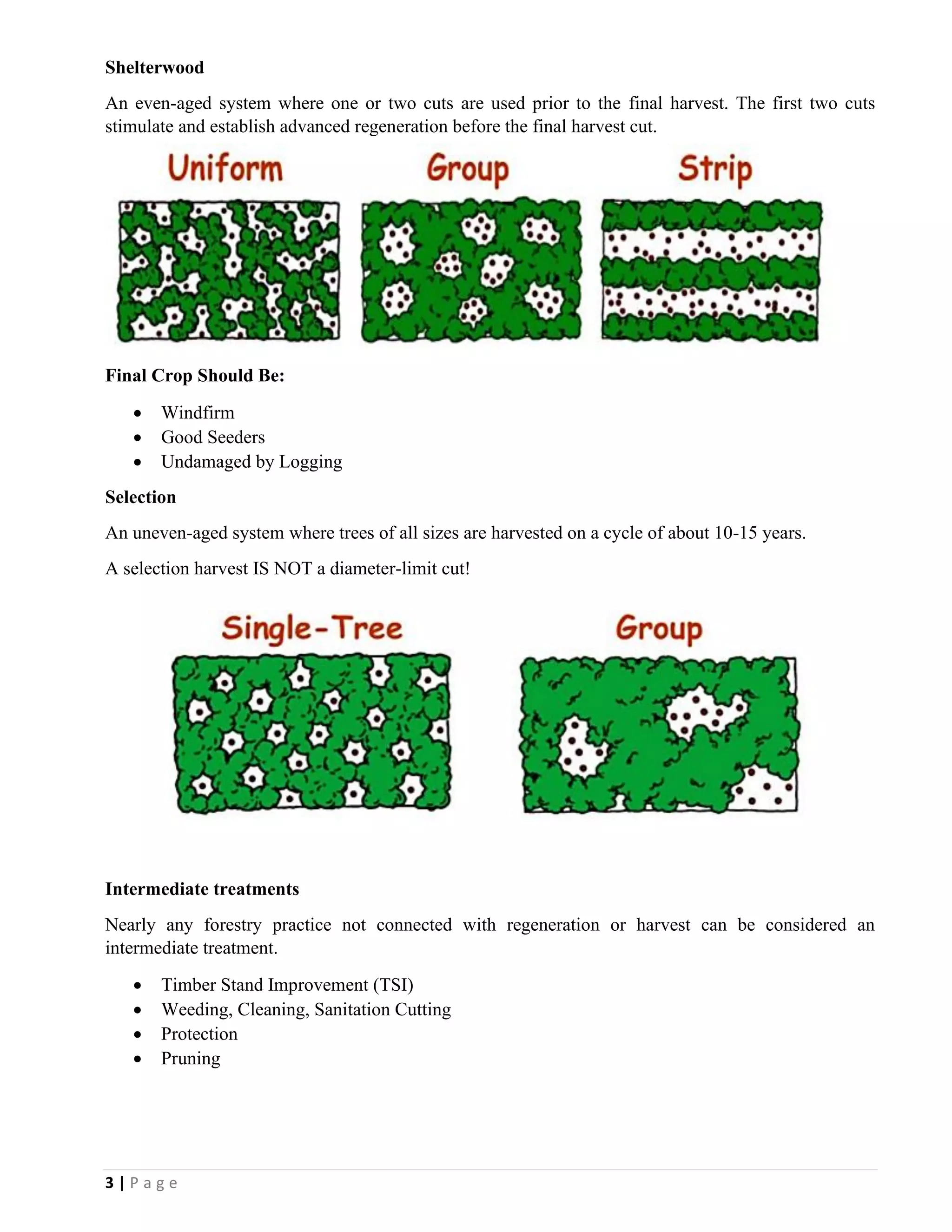 Role of silviculture in forest management | PDF