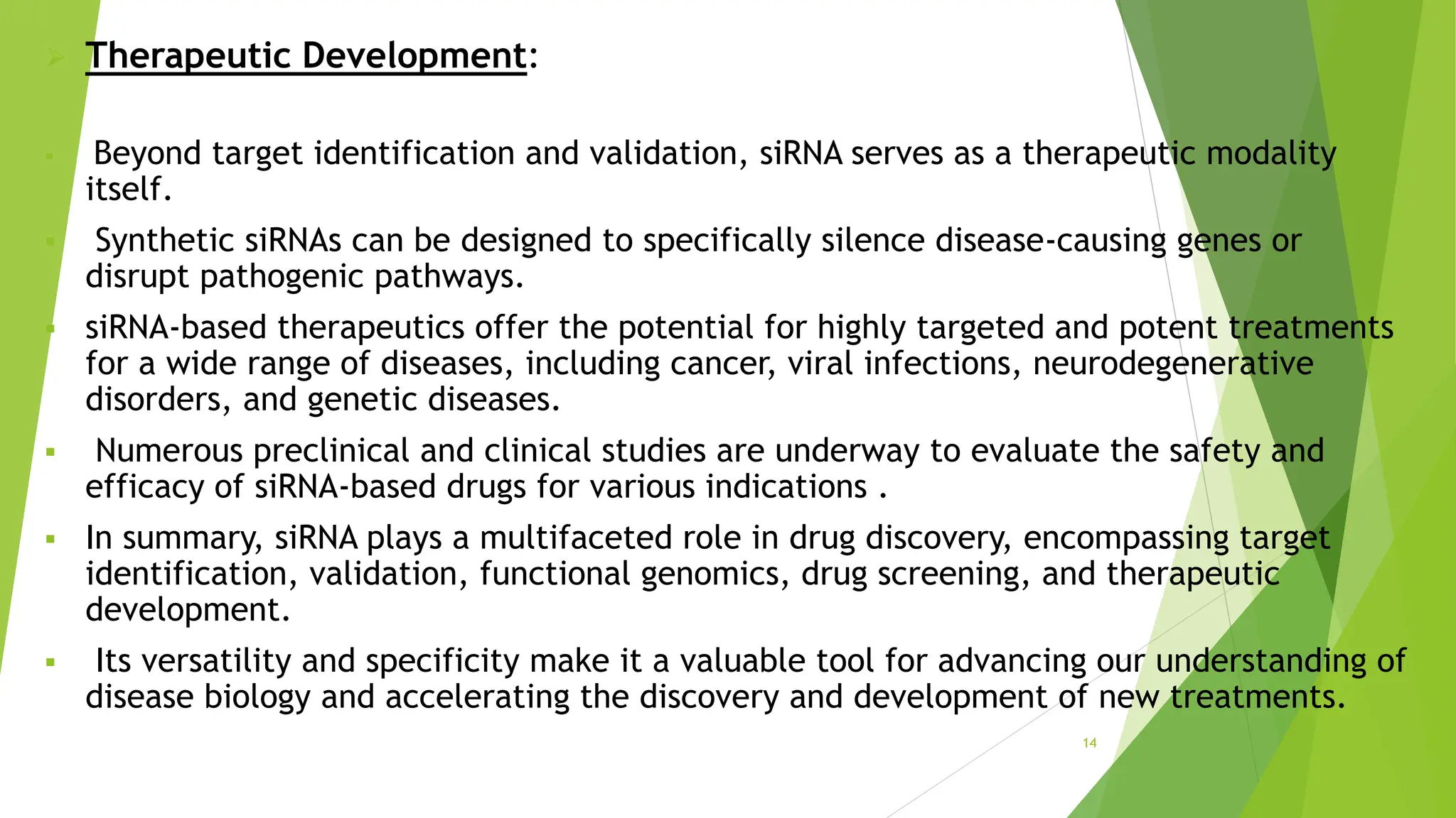ROLE OF siRNA IN MODERN DRUG DISCOVERY PROCESS (3).pptx