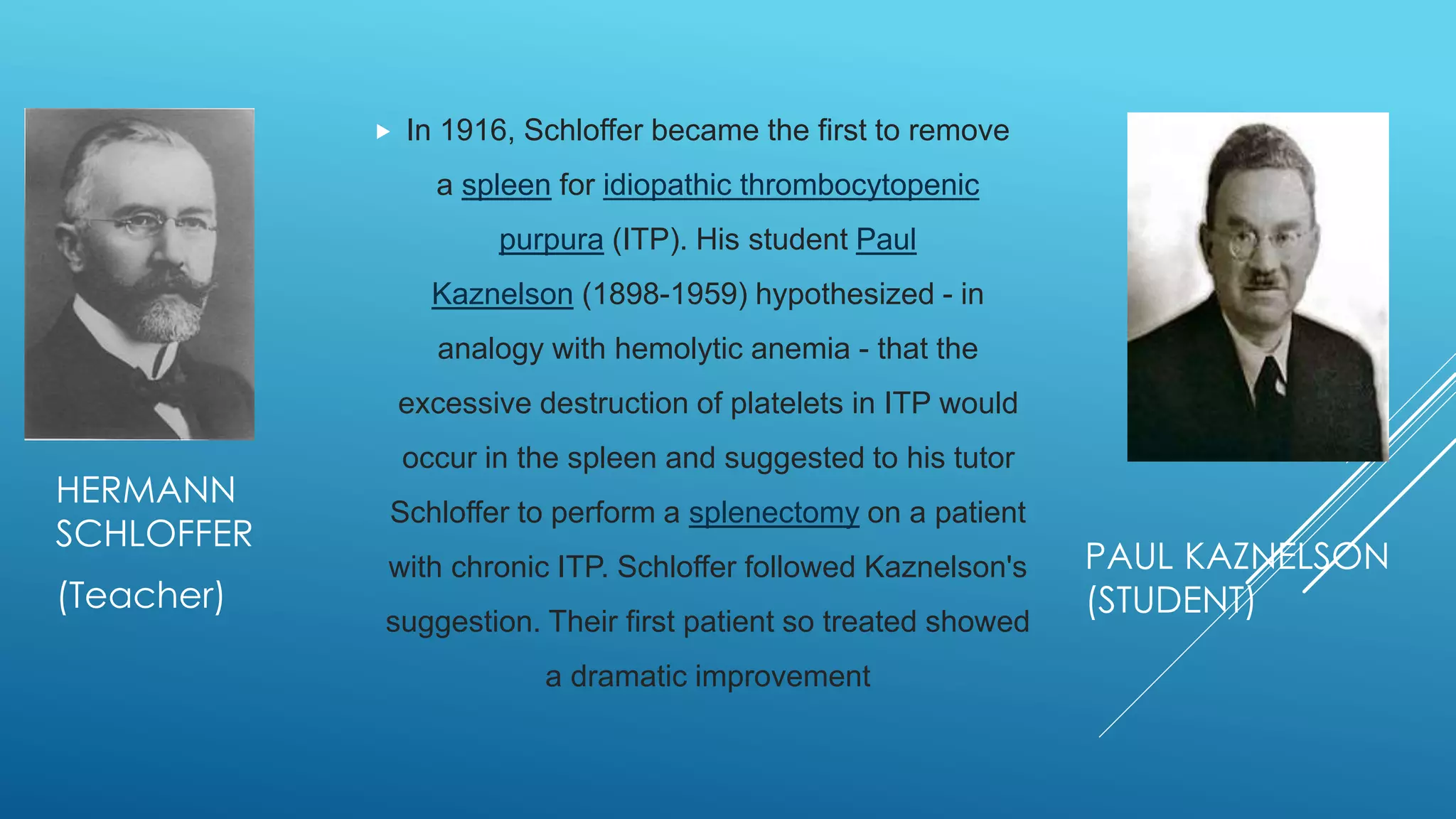 Role of spleenectomy in itp | PPTX | Blood Disorders | Diseases and ...