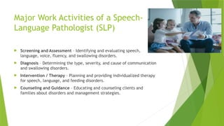 ROLE OF Speech Language Pathologist (SLP-1) Lecture-9.pptx