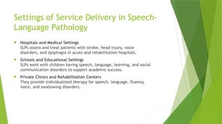 ROLE OF Speech Language Pathologist (SLP-1) Lecture-9.pptx