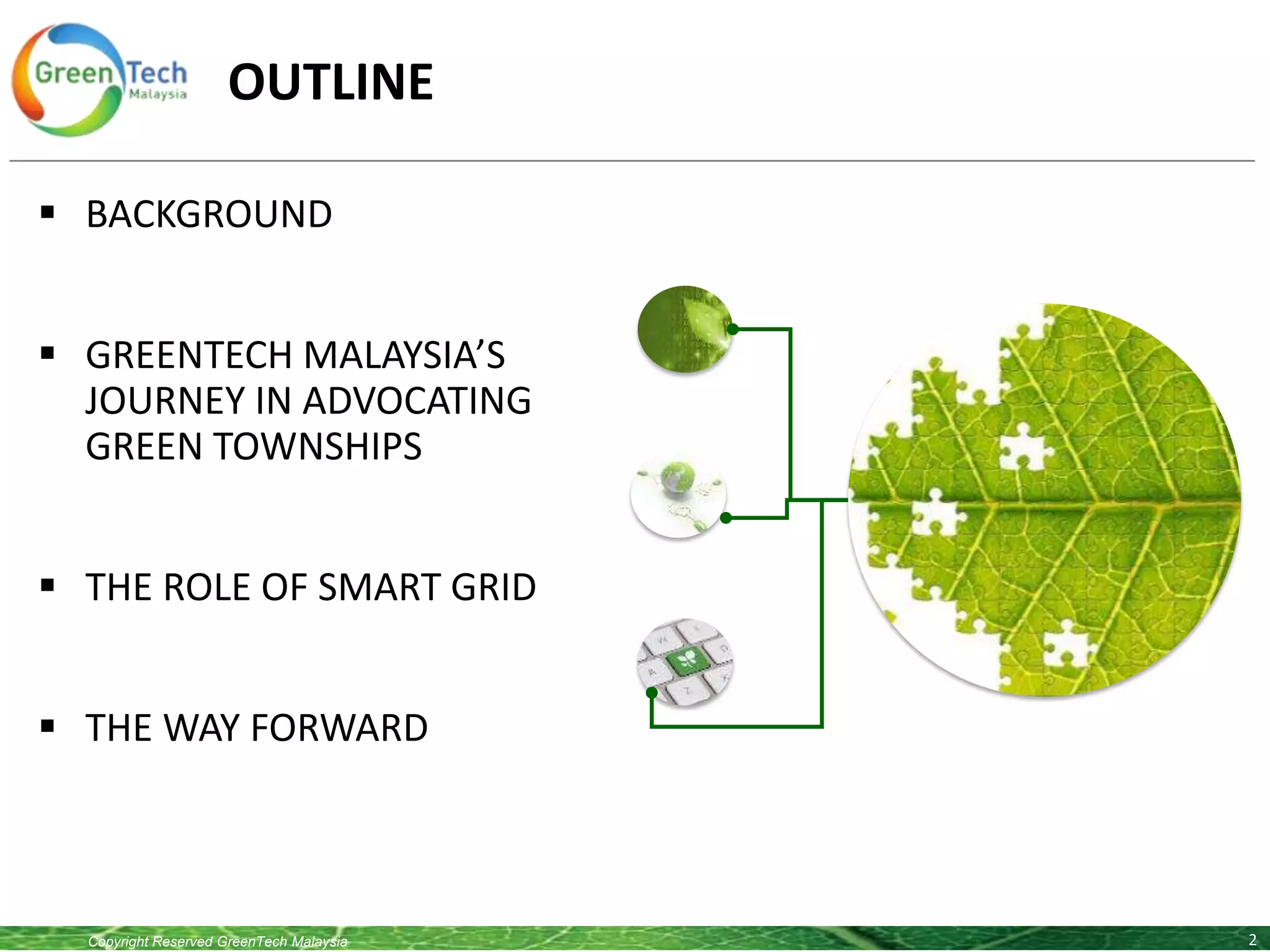 Role of smart grid in advancing green townships rev3 | PPTX