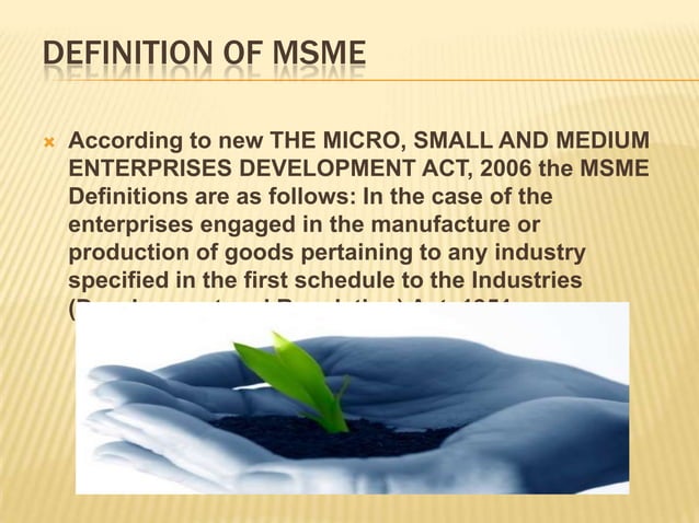 Role of sme’s in economic growth of india, SME ,MSME | PPTX