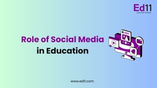 Role of Social Media in Education - Ed11.pdf