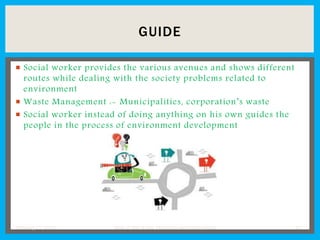 Role of social worker in environmental development and improvement | PPTX