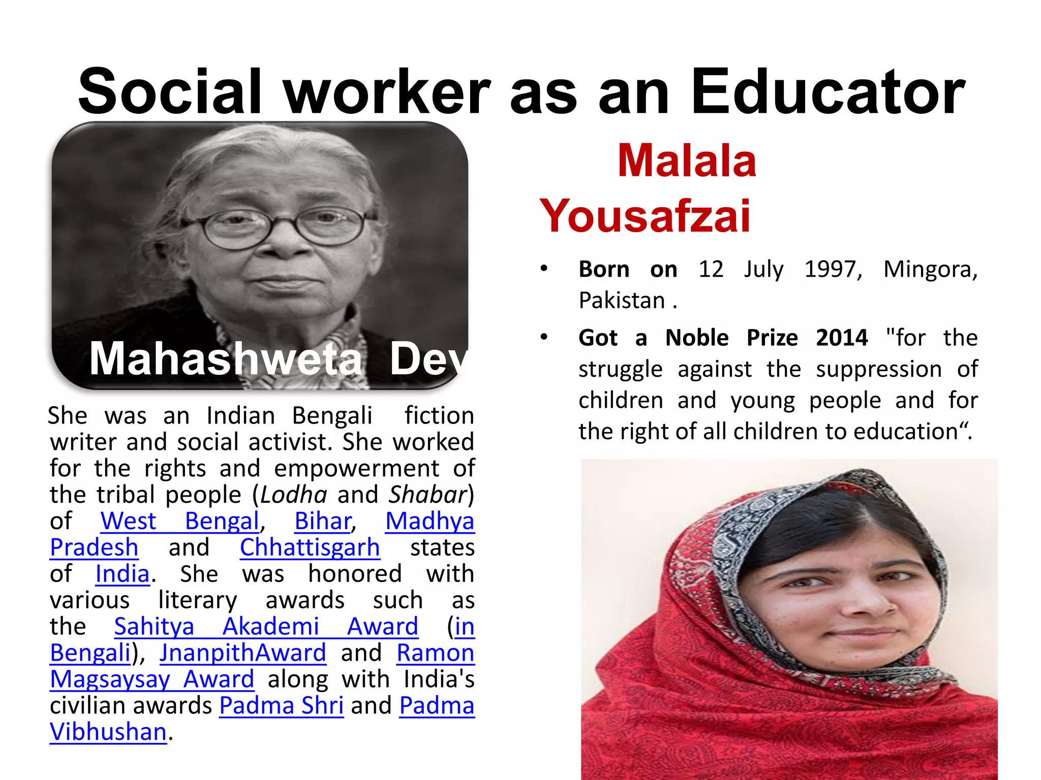 'Role of Social Workers in Indian Social Context with Contemporary ...