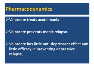 Role of sodium valproate in bipolar disorder | PPT