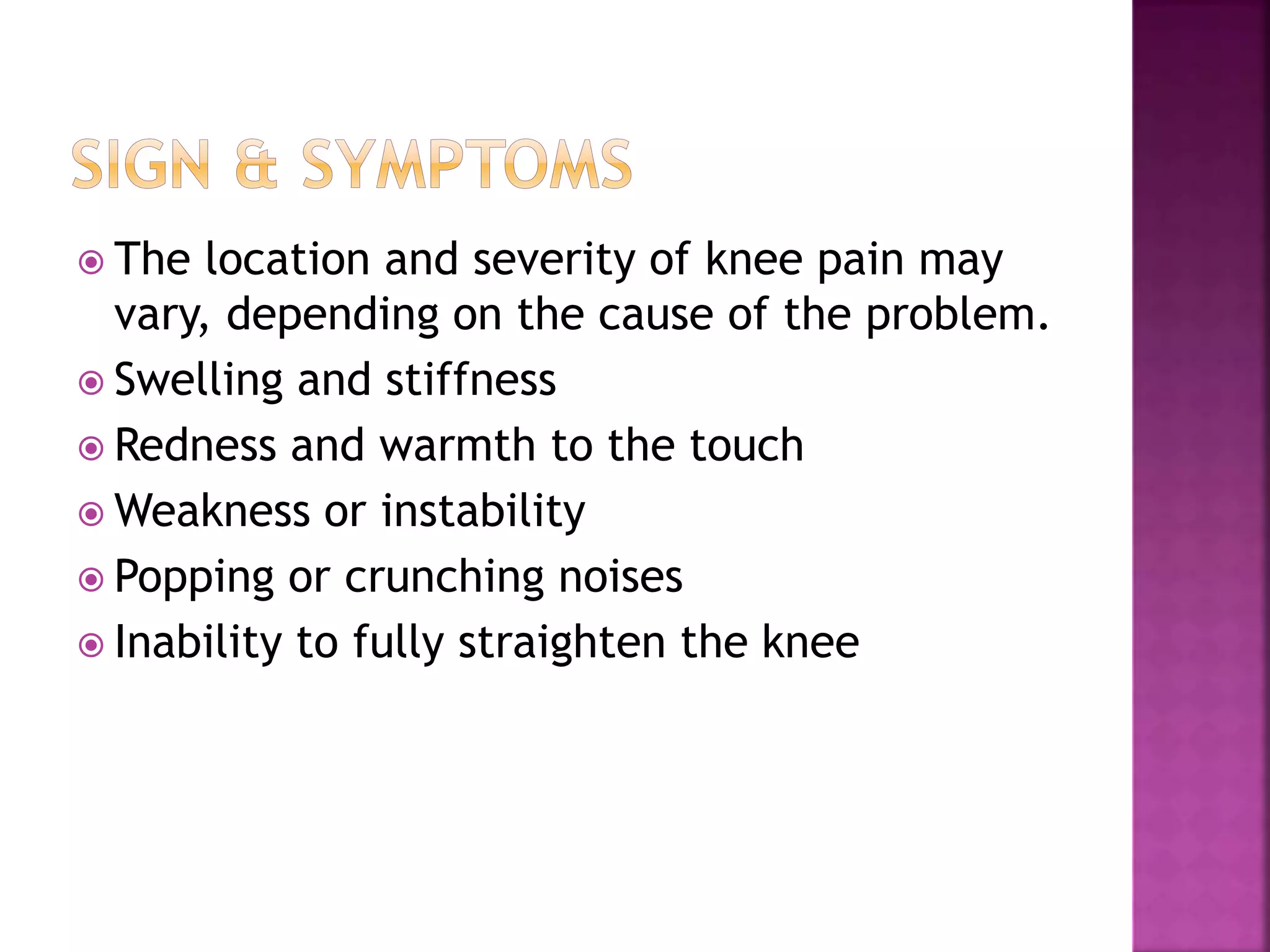 Role of sonography in knee joint diseases | PPT