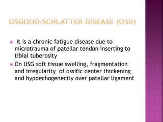 Role of sonography in knee joint diseases | PPT