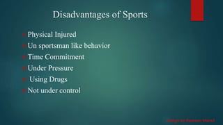 Role of sports in modern world For Speech 10 minutes | PPTX | Sports