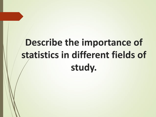 Role of Statistics in Scientific Research | PPTX