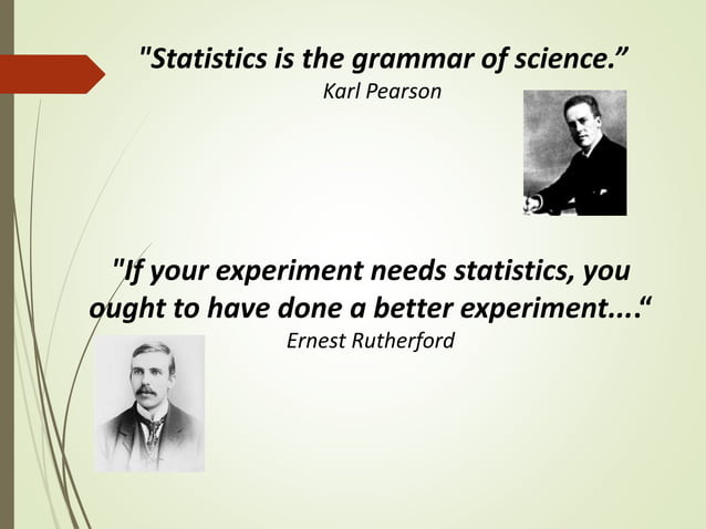 Role of Statistics in Scientific Research | PPTX