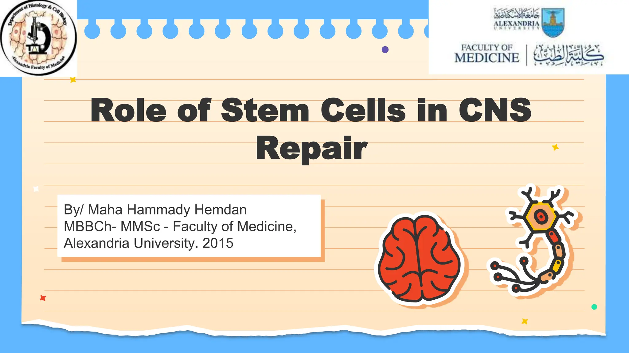 role of stem cells in CNS repair - Maha Hammady.pptx