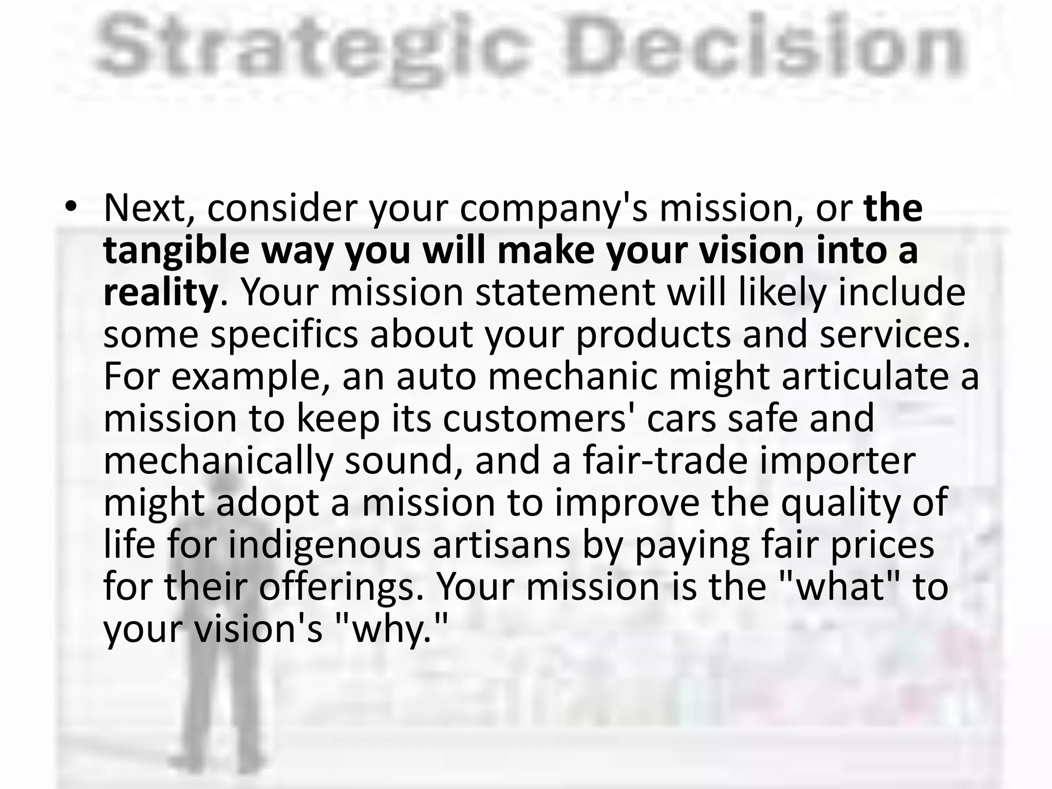 Role of strategic direction | PPTX