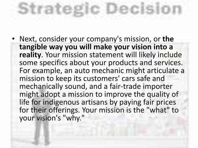 Role of strategic direction | PPT