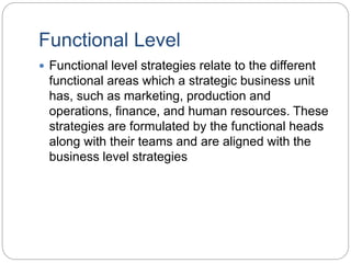 Role of strategic direction in organisational design | PPTX | Business ...